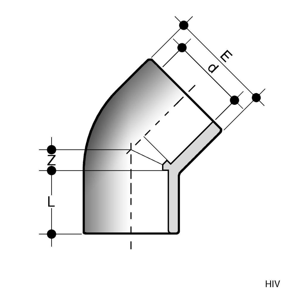 CAT 10 45° Elbows - SCJ - Vinidex Pty Ltd