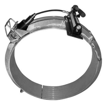 Hydraulic Rounding Clamps for Pipes (d280 - d900) - Vinidex Pty Ltd