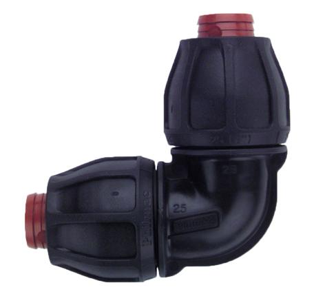 Compression 90° Elbow Rural PE x PE - Vinidex Pty Ltd