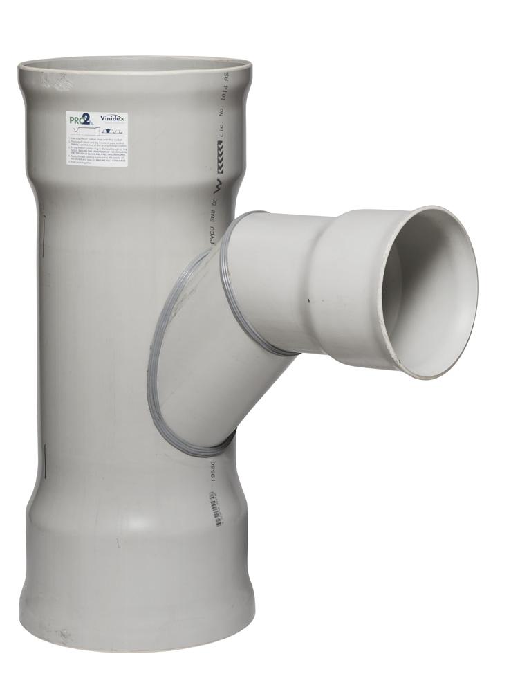 FLO 88° Junctions - Adaptor to PVC DWV - Vinidex Pty Ltd