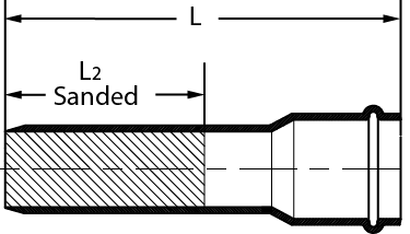 Short Pipe Lengths - Sanded - Vinidex Pty Ltd