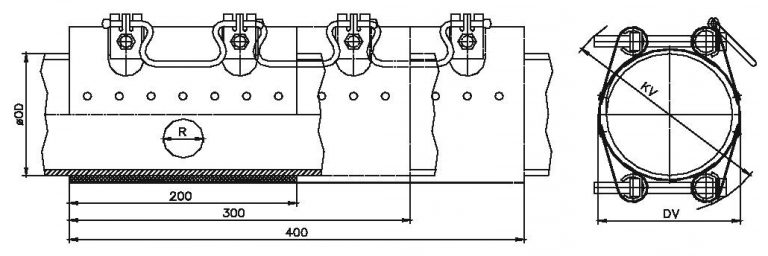 Straub Clamp SCZ 88 - 440 mm - Vinidex Pty Ltd